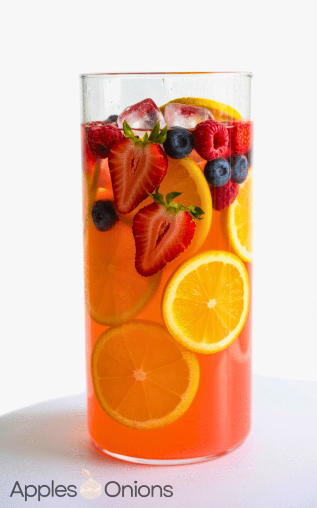 Patio Citrus Berry Punch - Apples and Onions