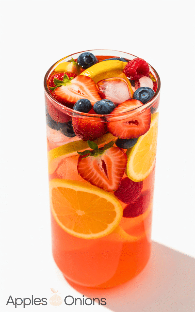 Patio Citrus Berry Punch - Apples and Onions